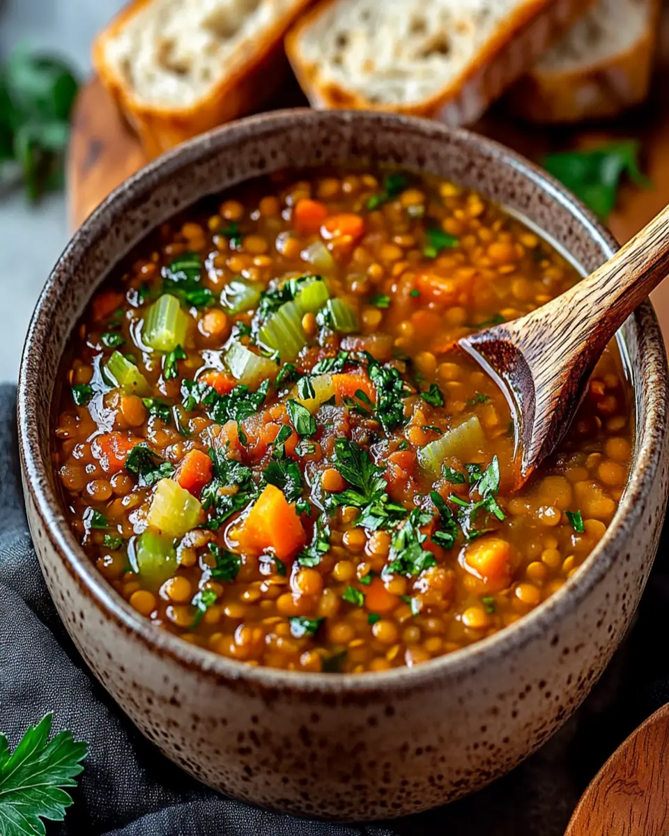 healthy easy lentil soup
